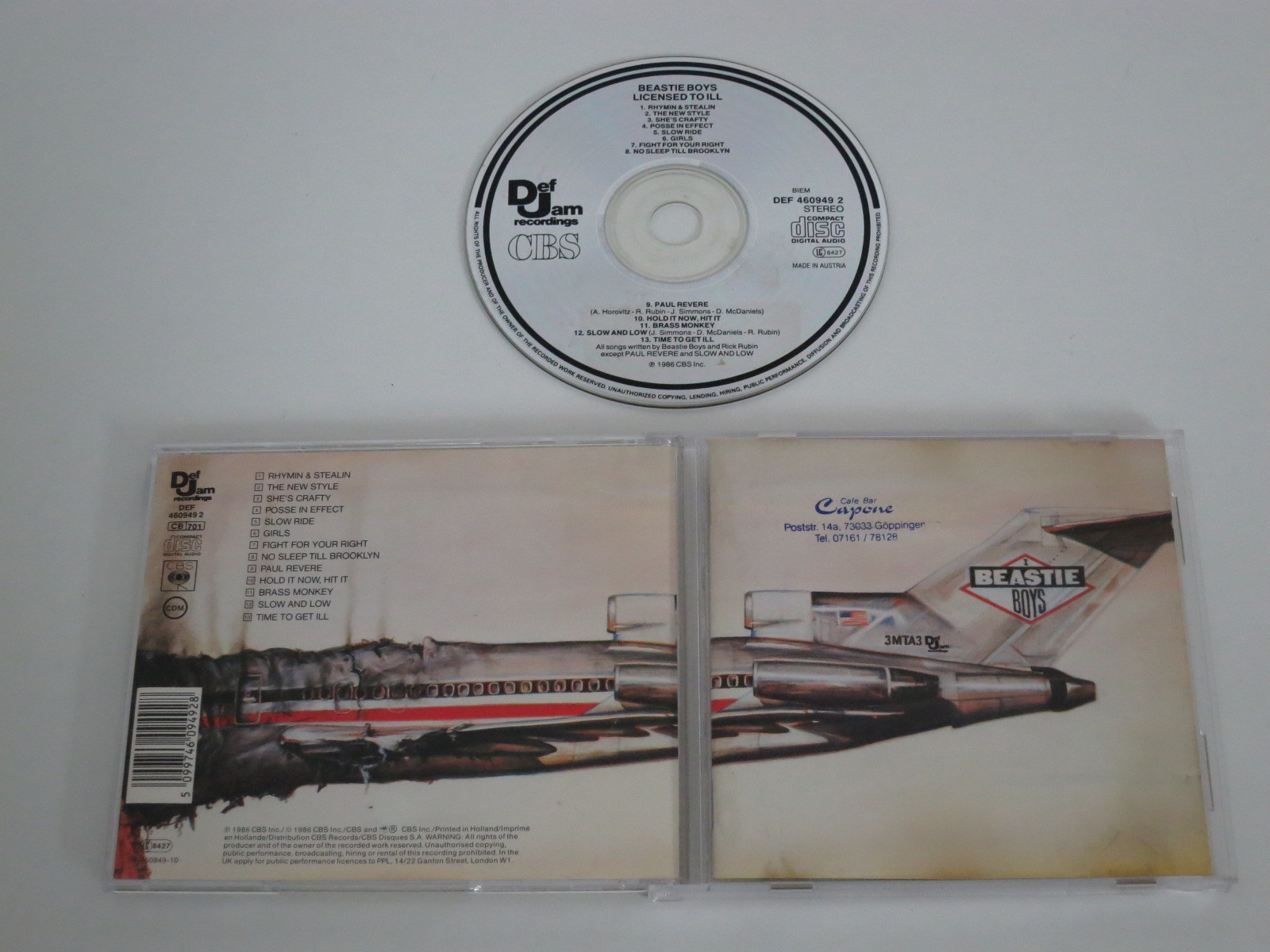 Beastie Boys/Licensed to Ill (Def Jam Recordings Def 460949 2)CD Album ...
