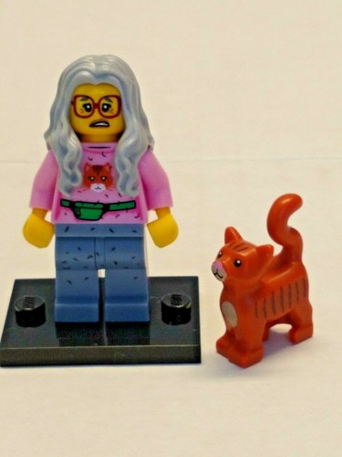 Lego Movie Series Cat Lady Mrs. Scratchen Post, Orange Tabby Striped ...