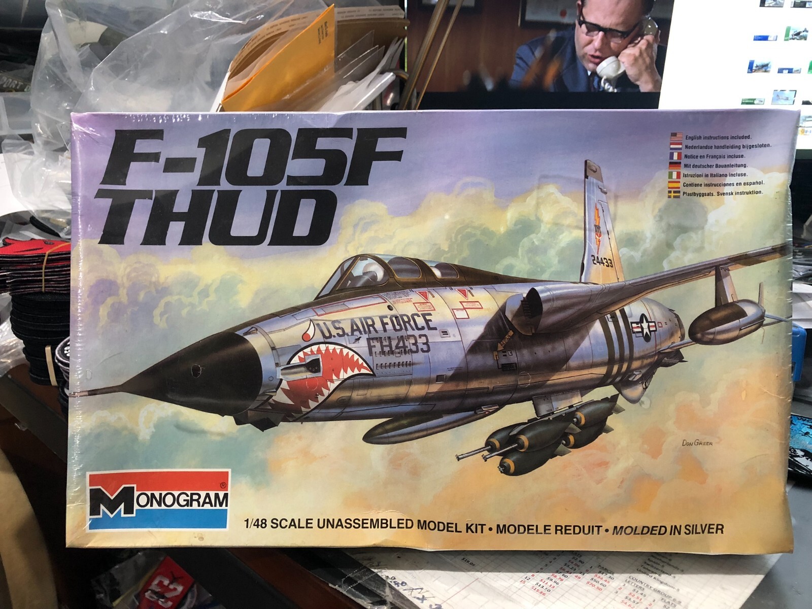 MONOGRAM 1/48 #5808 F-105F THUD MODEL KIT NIB | eBay