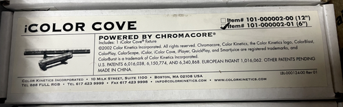 iColor Cove 6" Color RGB LED Fixture Powered By Chromacrore 101-000002 ...