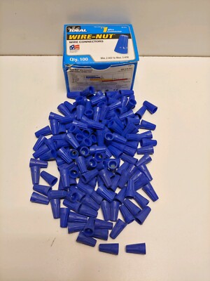 LOT OF (160) NEW OLD STOCK! IDEAL BLUE WIRE TWIST ELECTRICAL CONNECTORS ...