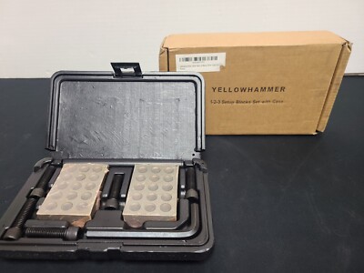 Yellowhammer Ultra Precision Matched Pair 1-2-3 Setup Blocks with Bolts ...