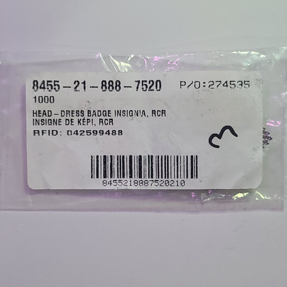 New British Military Cap Badges, VRI Royal Canadian Regiment Bi-Metal ...