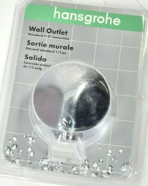 Hansgrohe 27458823 Brushed Nickel Round Handheld Shower Wall Outlet | eBay