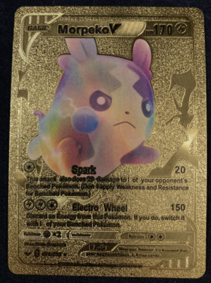 Pokémon - Morpeko V - Spark - Gold Foil - Fan Art - Card #079/202 | eBay