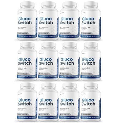 Gluco Switch - Blood Sugar Support Dietary Supplement 60 Capsules (12 ...