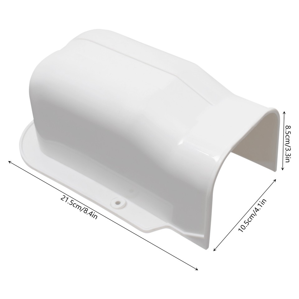 4" W 25ft L PVC AC Line Set Cover Kit Air Conditioner Line Set Cover ...