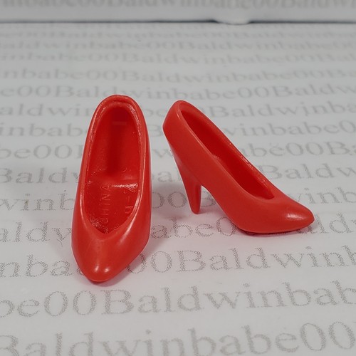 SHOES ~ (R1) 11.5" 1/6 STANDARD DOLL RED HOLIDAY HIGH HEEL PUMPS ...