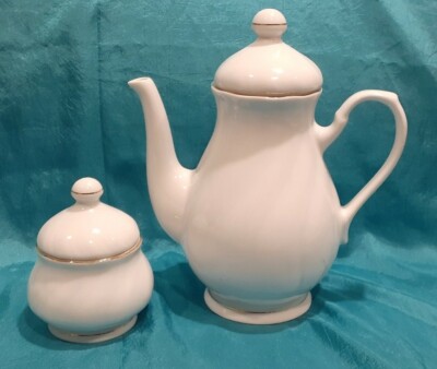 Korona Coffee ,Tea Pot, Sugar bowl Made In Poland | eBay