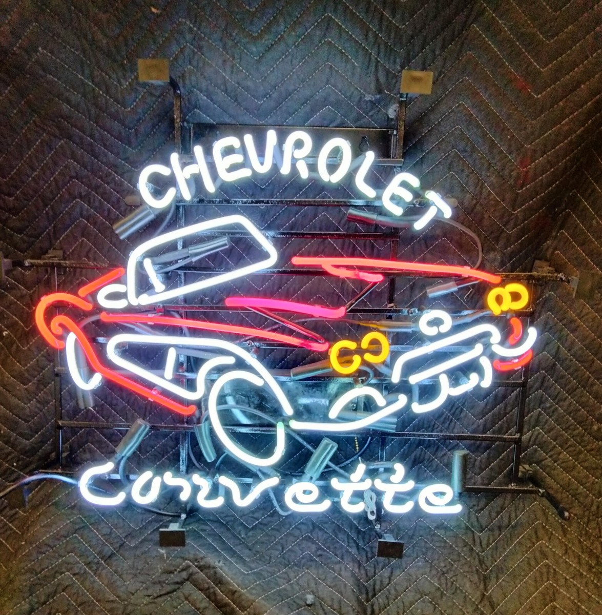 Corvette Neon Sign CHEVROLET SUPER SERVICE NEON DECORATIE VERLICHTING