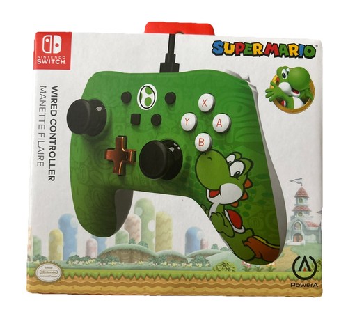 Nintendo Switch Wired Controller Yoshi Super Mario Power A NEW SEALED ...