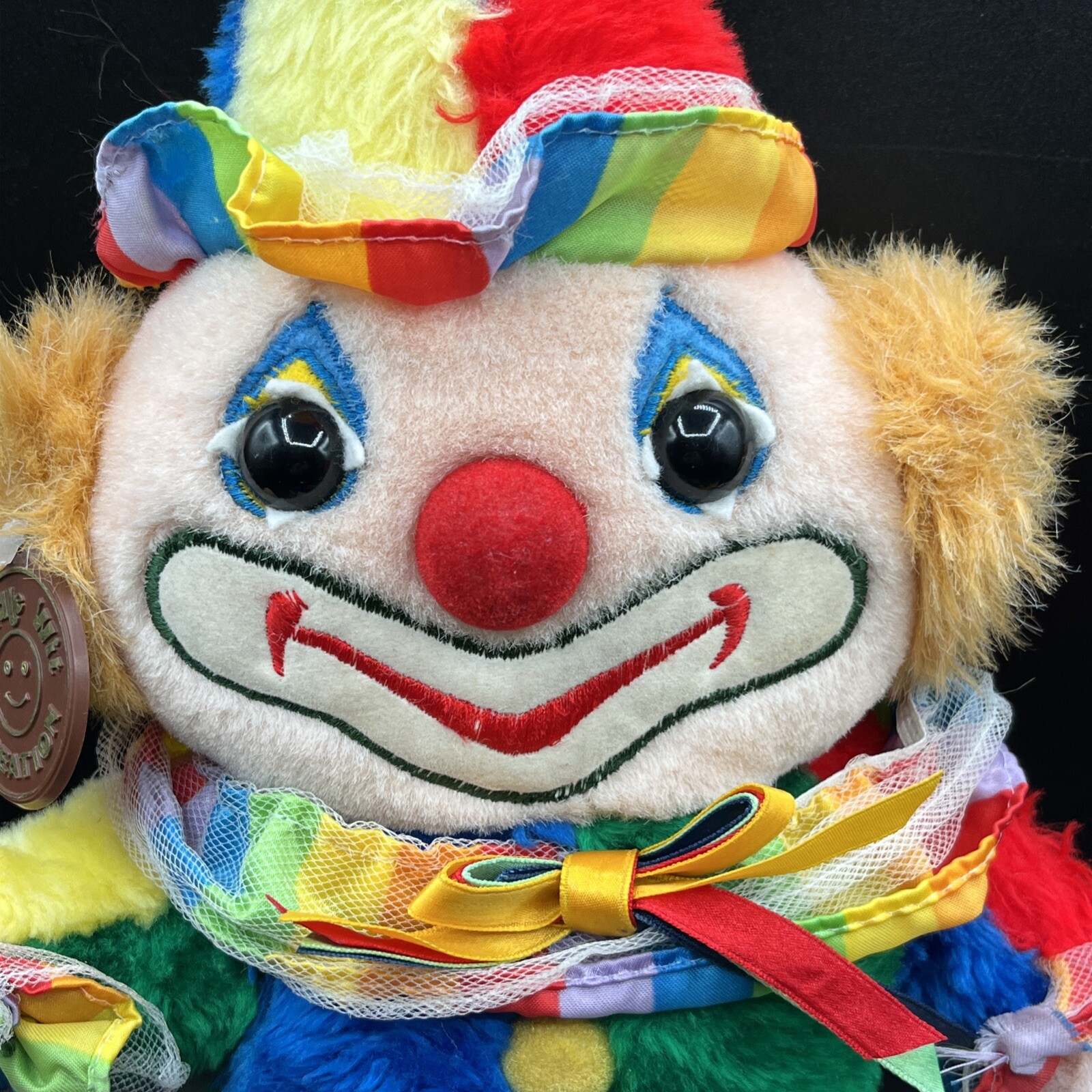 Vintage 1989 Cuddle Wit Creation Circus Clown Doll Rainbow Plush Toy | eBay