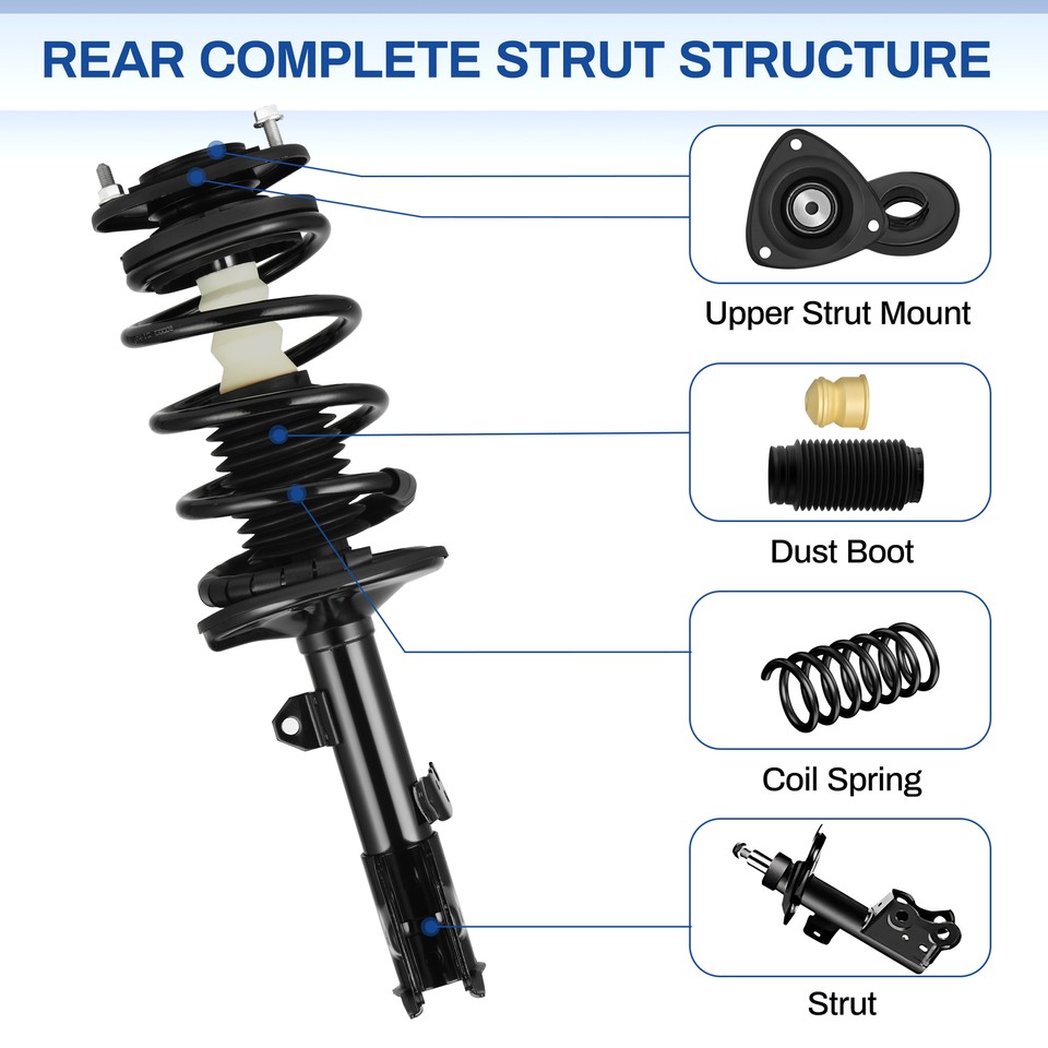 Front Struts Quick Shocks for 2009-2013 Toyota Corolla 09-10 Matrix ...