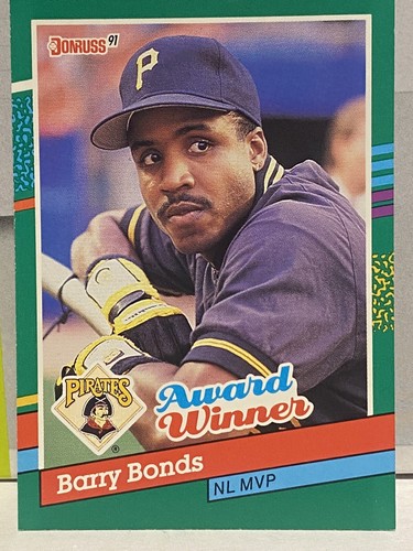 1991 Donruss Barry Bonds #762 Award Winner NL MVP Card | eBay