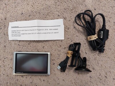 Garmin nüvi 1450 Silver Portable 5" Touch Screen Bright Display GPS ...