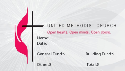 Methodist Offering Envelopes Collection Envelopes