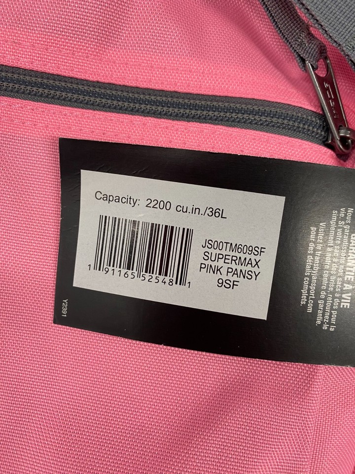 Trans by JanSport 17" Supermax Backpack BUBBLEGUM BARBIE Pink Laptop Sleeve | eBay