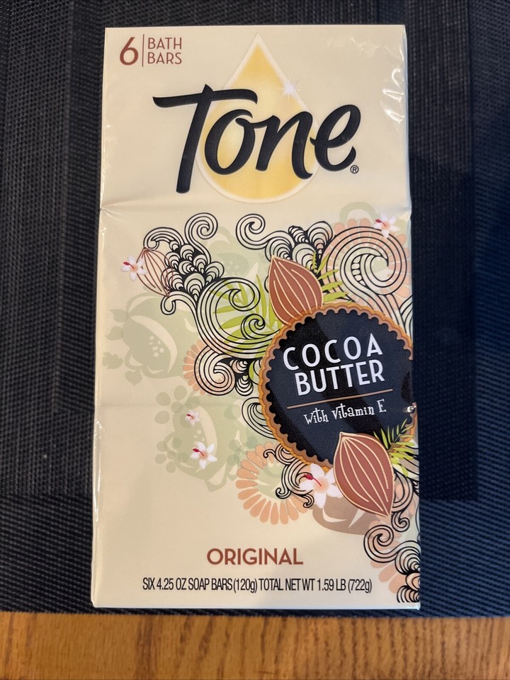 TONE SOAP 6 Large 4.25 OZ BARS ORIGINAL SCENT COCOA BUTTER ~ FACTORY ...