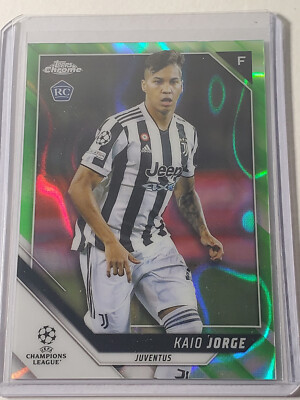 2021-22 Topps Chrome UCL Kaio Jorge Green Lava Refractor Rc Rookie #44 ...