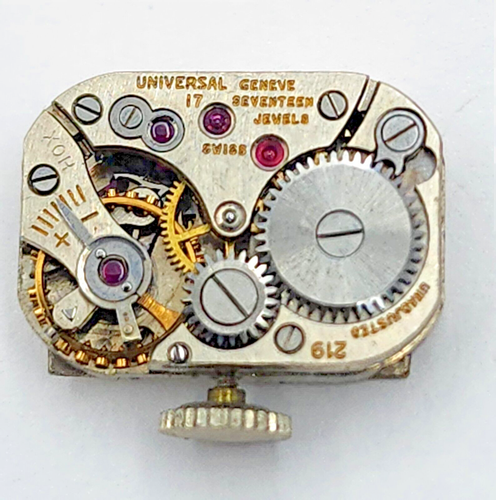 Antique UNIVERSAL GENEVE Swiss Watch Movement & Dial for Parts or ...