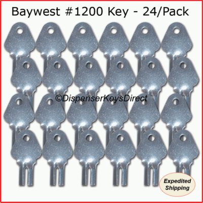Baywest #1200 Dispenser Key - (24/pc.) "Master Pack" | eBay
