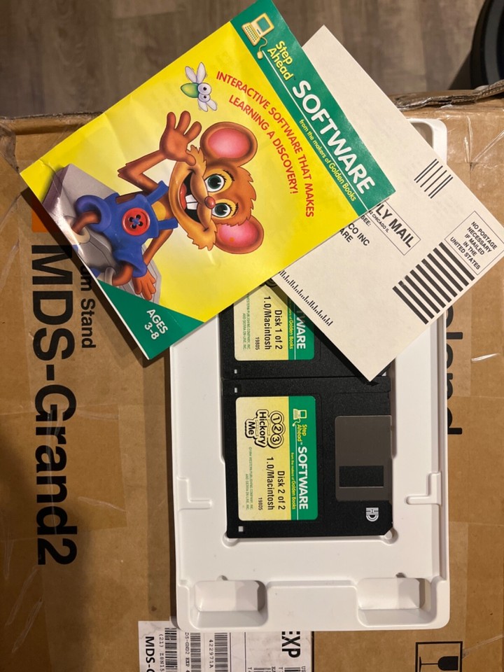 STEP AHEAD Golden Books Educational Software Apple Macintosh Hickory Me ...