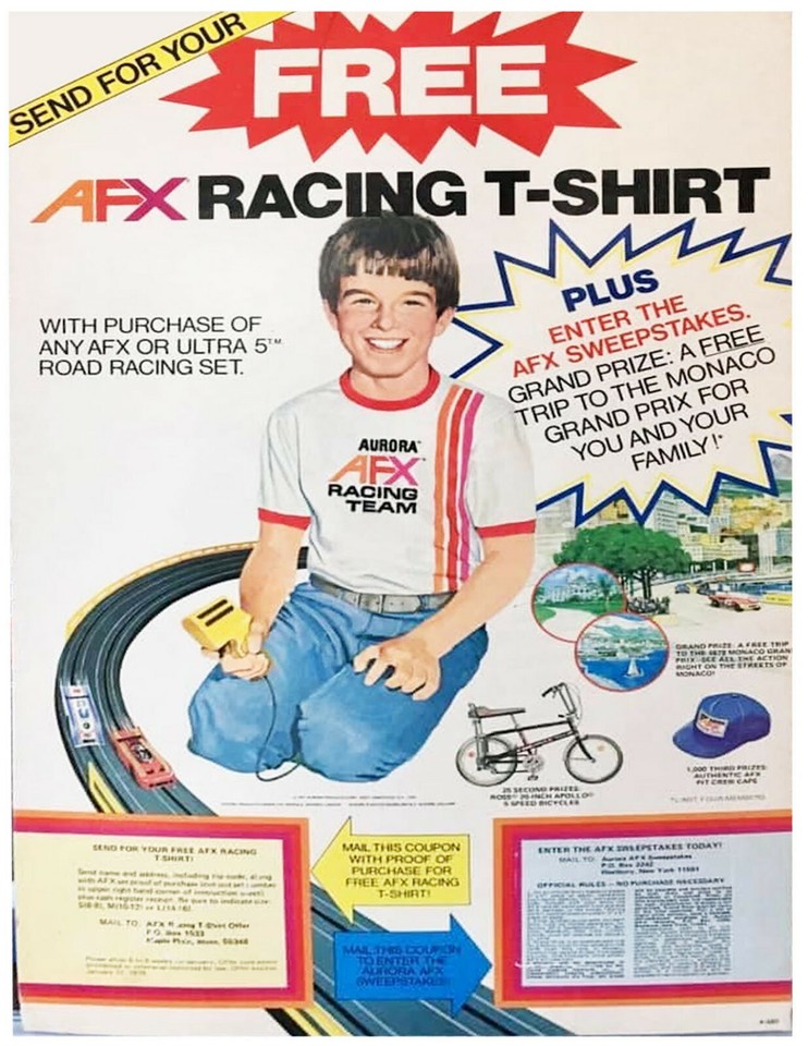 AFX Racing T-Shirt Black (Vintage Reproduction) | eBay