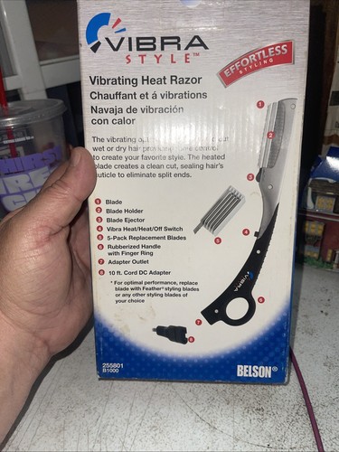 Vintage Belson Vibra Style Vibrating Heat Razor. | eBay