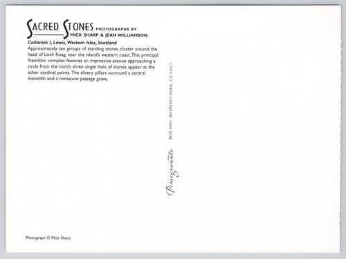 Callanish Stones Lewis Western Isles Scotland Mick Sharp Photo Postcard ...