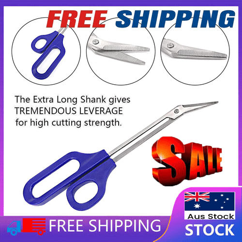 BLUE HANDLE TOE NAIL Clippers Scissors LONG REACH Manicure Pedicure ...