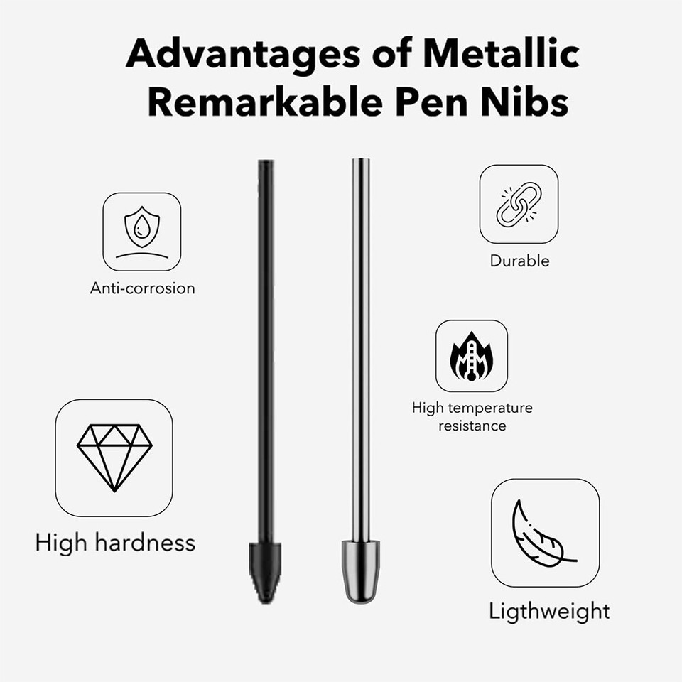 Metal Plastic Nibs Plastic Tablet Pencil Spare Nibs for Samsung Tab S7 ...