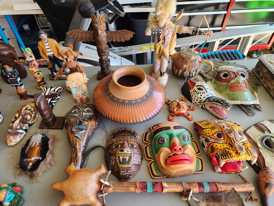 GIANT Native American, African & Central American Mask & Kachina ...