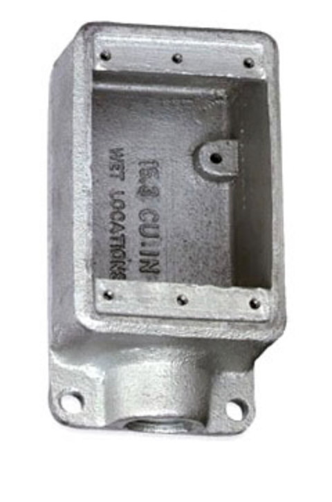 THOMAS & BETTS FS2-TB, Cast Device Box, 1-Gang, 3/4, Shallow, 1pc | eBay