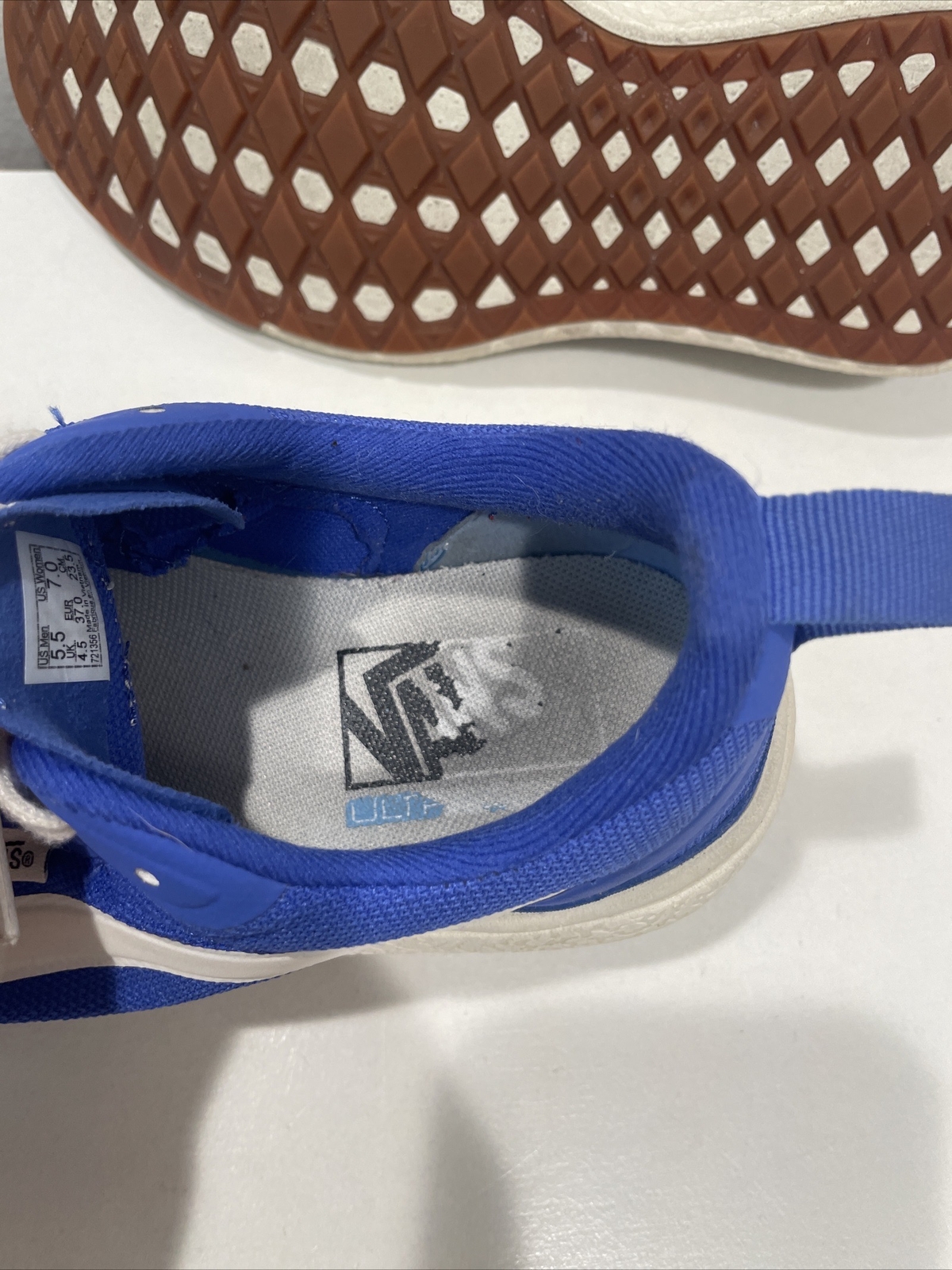 Vans Ultrarange Exo Blue White Skate Shoe Sneaker Men… - Gem