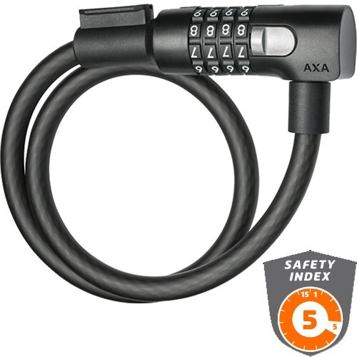AXA Resolute 12 Code Kabelschloss L 65 cm Ø 12 mm schwarz | eBay