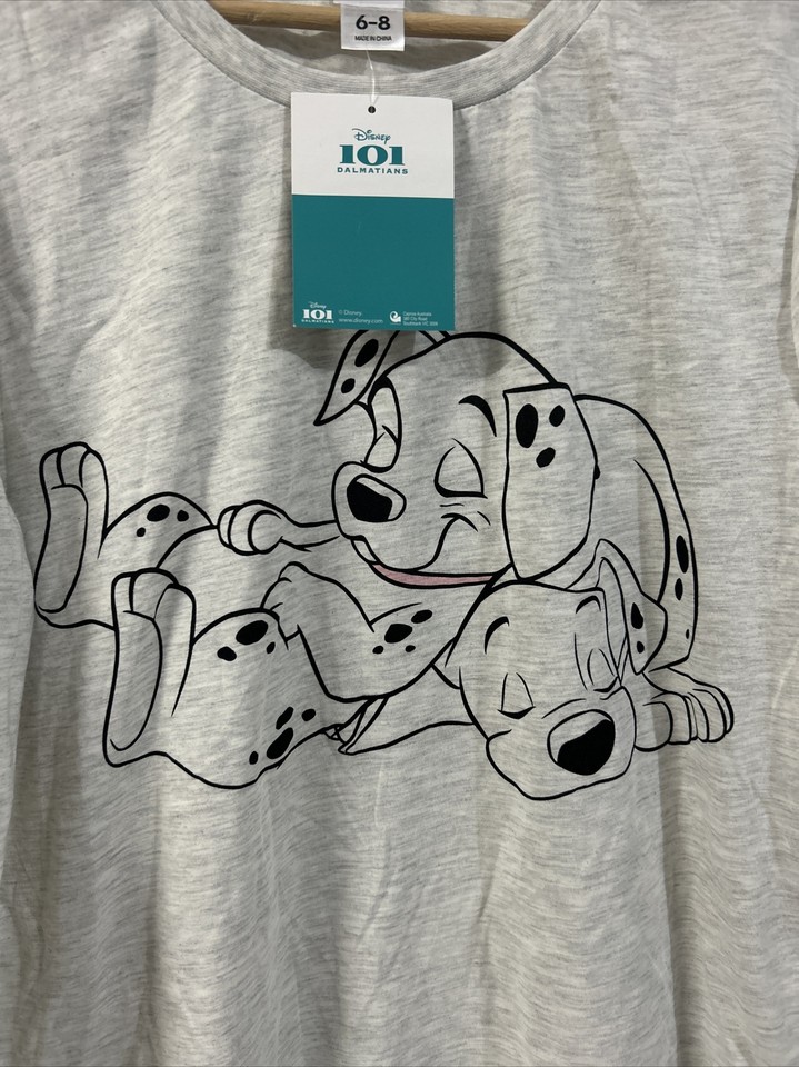 Disney Classics - Ladies Size 6-8 101 Dalmation's Long Sleeve Sleep Tee ...