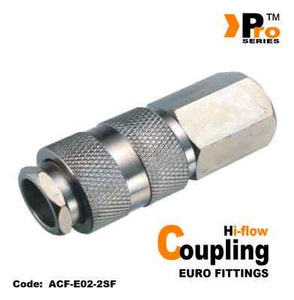 1 x Euro Coupling - Hi Flow -Female Thread 1/4" BSP-Air Line fittings ...