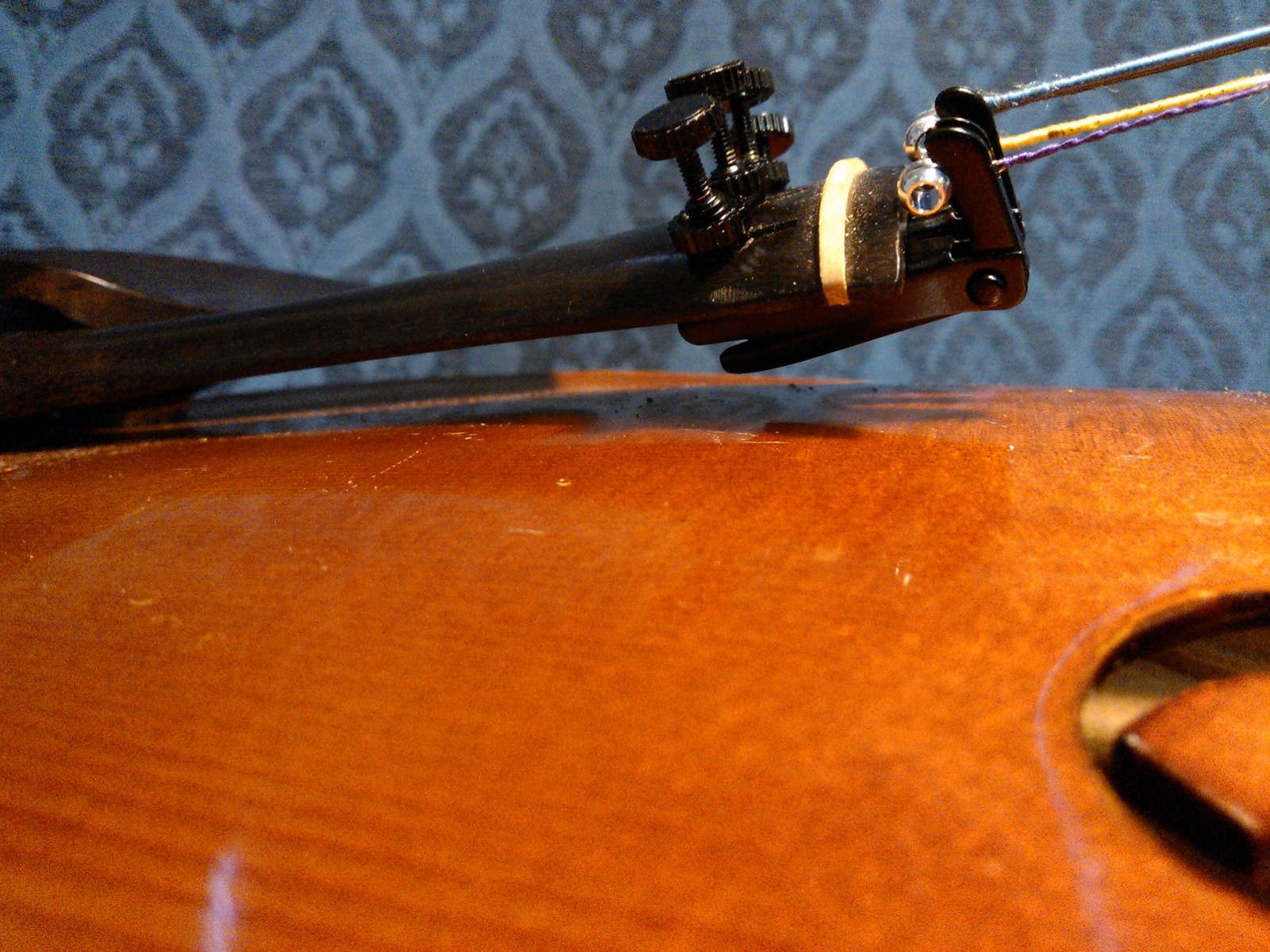 Violin Fine Tuners traditional design size 4/4 GEFT144Bk single piece ...