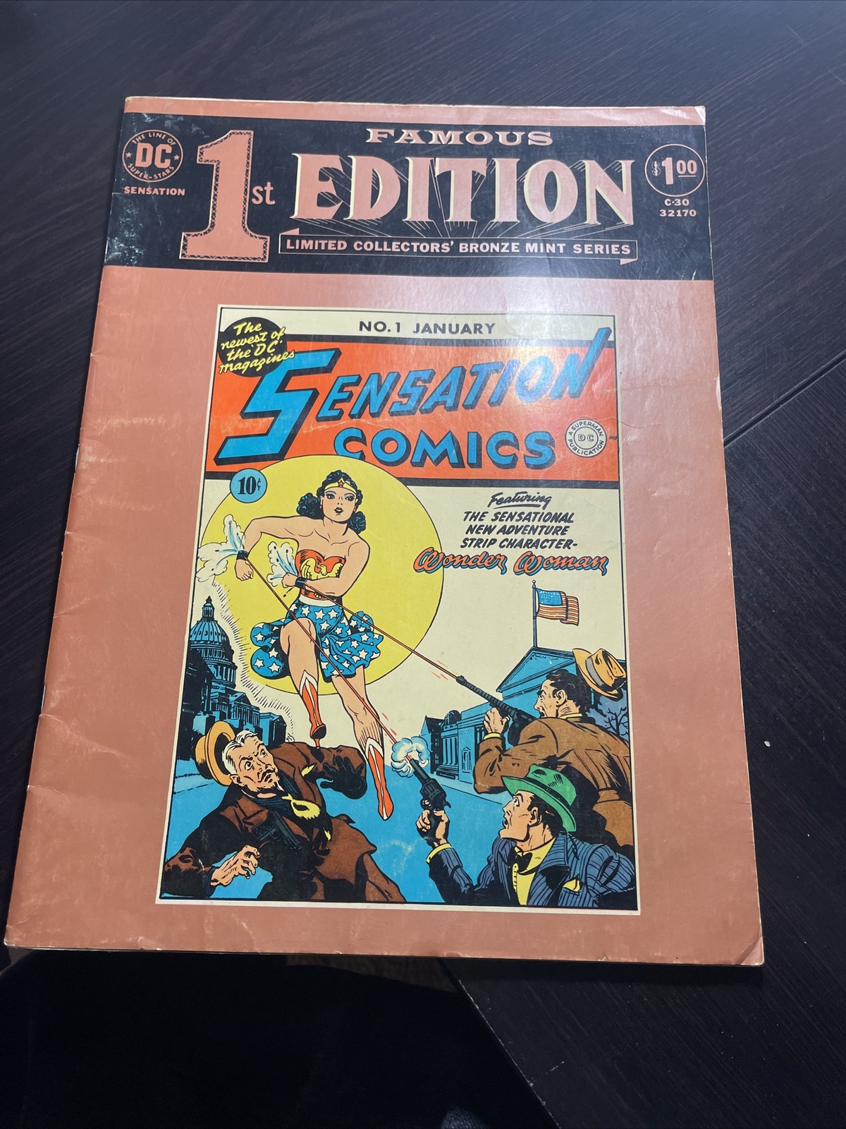 SENSATION COMICS #1 FAMOUS FIRST EDITION DC LIMITED TREASURY EDITION C ...