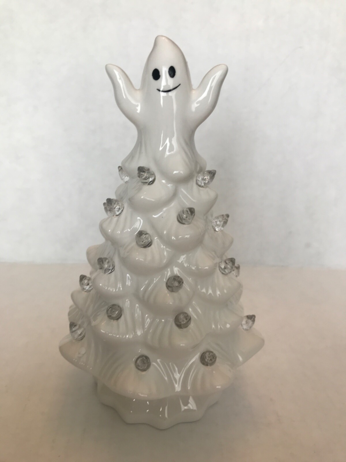 Halloween Ghost Ceramic Light Up Tree | eBay
