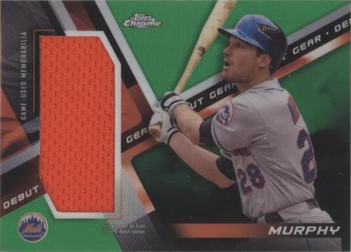 2019 Topps Chrome - Debut Gear Daniel Murphy #DG-DM Green Refractor /99 ...