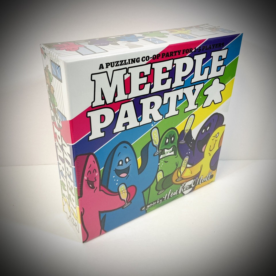MEEPLE PARTY BOARD GAME English strategy Co-op 9th Level 2019 Oop NEW ...