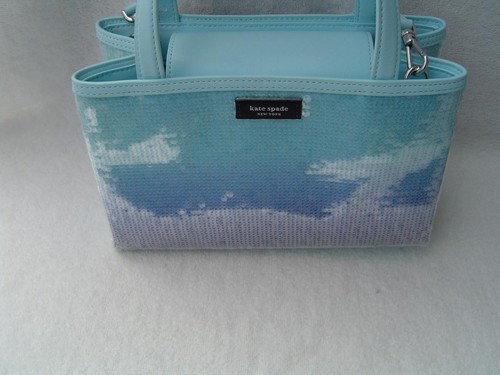 NEW AUTHENTIC KATE SPADE SAM ICON BLUE OMBRE SEQUIN SMALL TOTE #KC238 ...