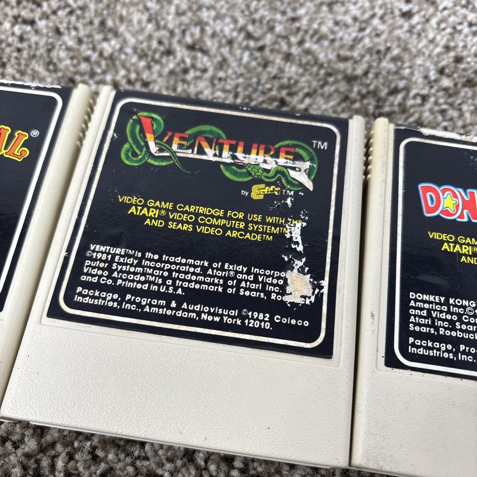 LOT 5 Atari 2600 Coleco Games Carnival Front Line Mouse Trap Donkey ...