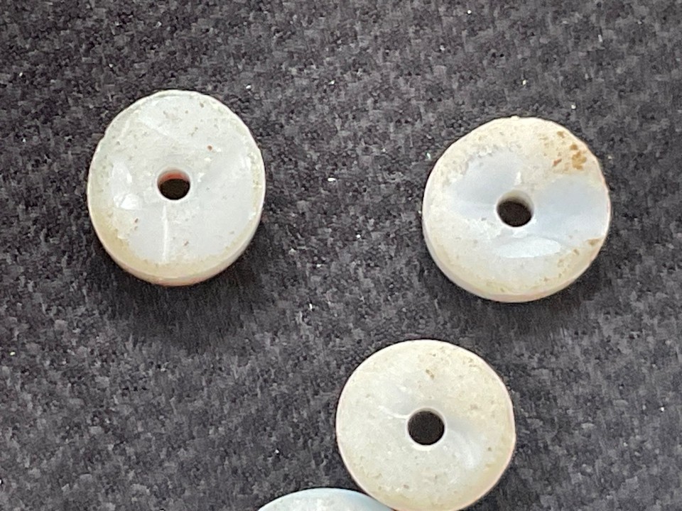 Middle East Yemen Banded White Agate Beads Hand Cut RARE | eBay UK