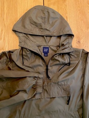 GAP Rain jacket Anorak Green Nylon Size Large EUC | eBay