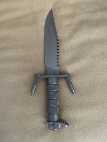 BUCK 184 Vintage BUCKMASTER Stainless Steel Survival Knife w/Plastic ...