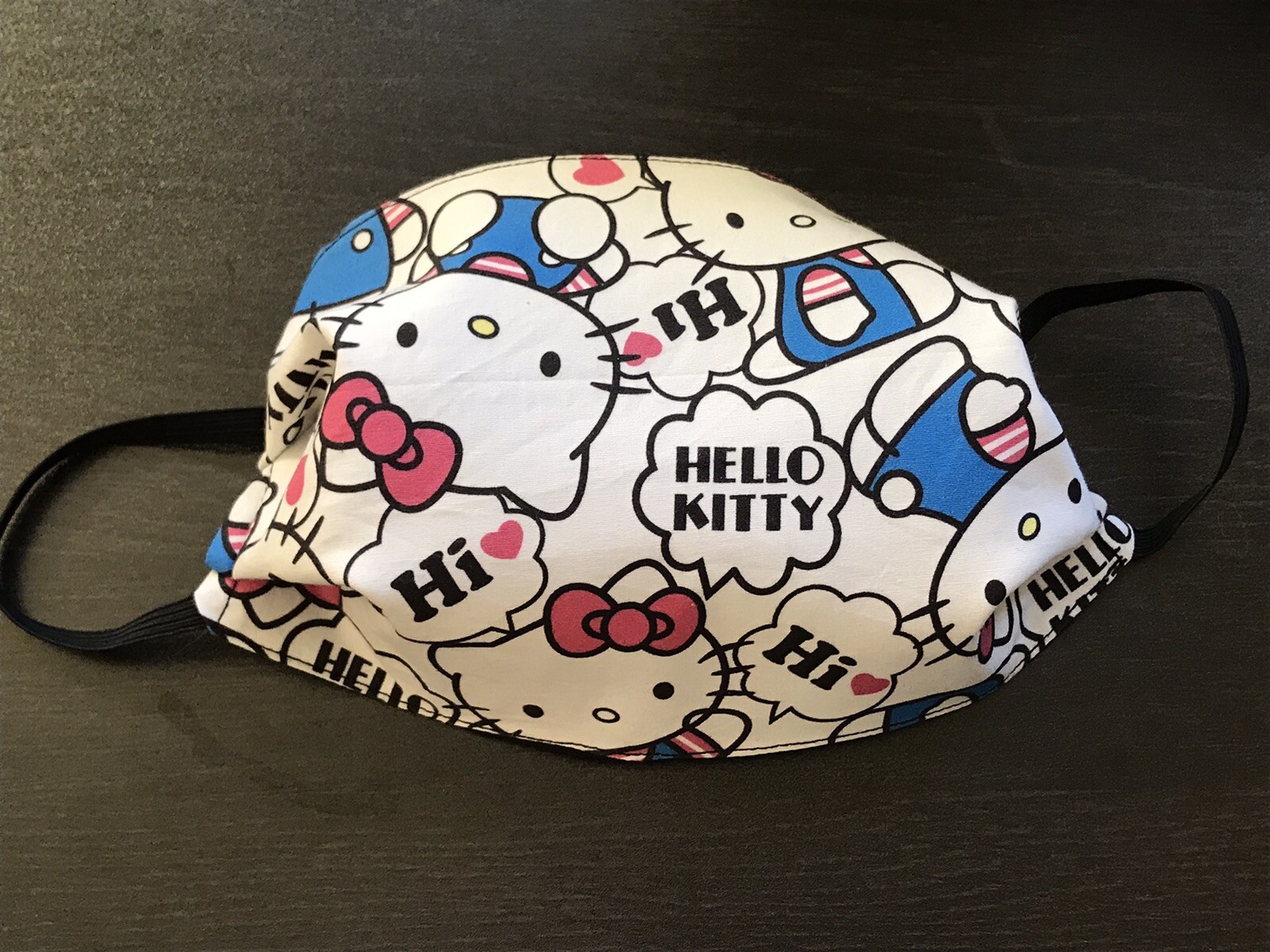 SANRIO HELLO KITTY “HI” 3 LAYERS COTTON/POLYESTER MASK - WASHABLE ...