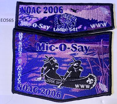 Boy Scout OA 541 Mic-O-Say Lodge 2006 NOAC Flap Set | eBay