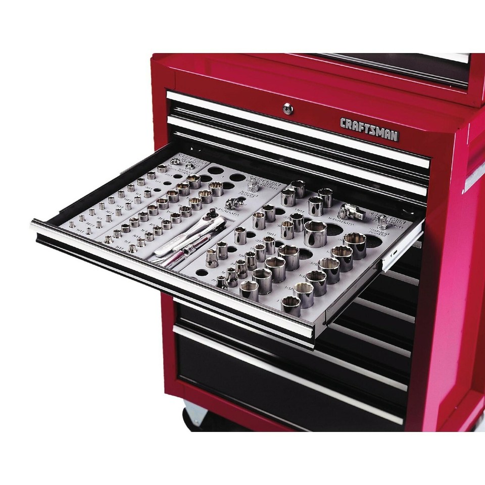 Craftsman Socket Organizer Set 6 Plastic Trays Holds 195 Sockets ...